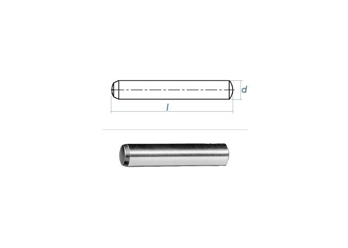 2 x 6mm Zylinderstift DIN 6325 - Tol. m6 - Schraubenkin, 0,53 CHF